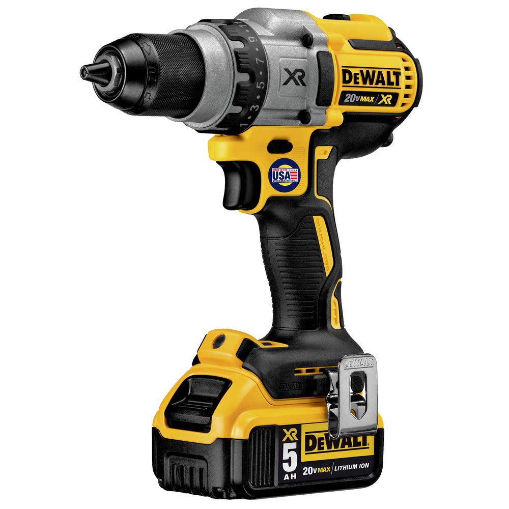 DEWALT 20V MAX XR Brushless Drill/Driver 3-Speed, Premium 5.0Ah Kit, Cordless (DCD991P2)