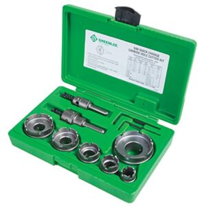 Greenlee - Carbide Cutter, Qck Chnge, 8Pc, Hole Making (648)