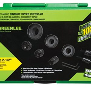 Greenlee - Carbide Cutter, Qck Chnge, 8Pc, Hole Making (648)