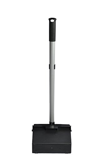 Janico 1085 Commercial Lobby Dustpan Upright, Aluminum Handle, 37” Length, Black