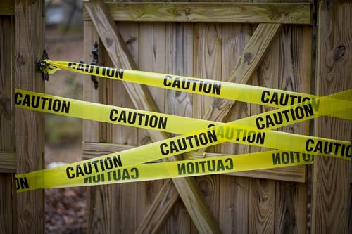 Premium Yellow Caution Tape 3 inch x 1000 feet, Bright Yellow w/Bold Black Text, 3" Wide for Maximum Readability, Strongest & Thickest Tape for Danger/Hazardous Areas