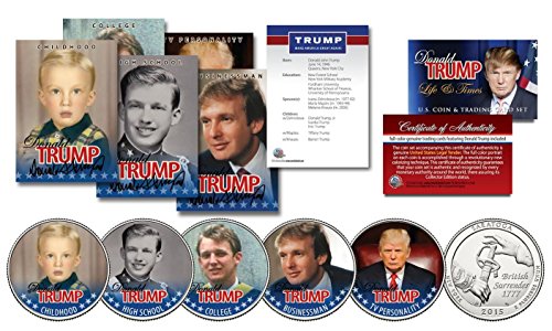 Donald Trump 2016 Presidential Life & Times 10 Piece Ultimate Coin & Card Set