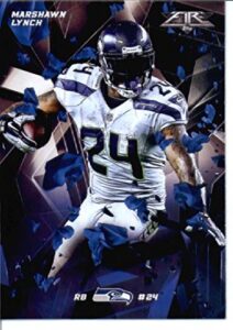 2015 topps fire #27 marshawn lynch seattle seahawks football card-mint