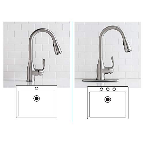 MOEN 87966SRS Kaden Single-handle Pull-down Sprayer Kitchen Faucet In Spot Resist Stainless Featuring Reflex