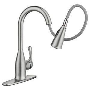 MOEN 87966SRS Kaden Single-handle Pull-down Sprayer Kitchen Faucet In Spot Resist Stainless Featuring Reflex