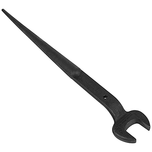 Klein Tools 3212TT Construction Spud Wrench with Tether Hole, 1-1/4-Inch Nominal Opening, 3/4-Inch Bolt for US Heavy Nut