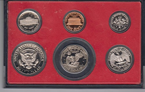 1979 Birth Year Coin Set (6) Coins- Dollar, Half Dollar, Quarter, Dime, Nickel, And Cent- All Dated 1979 and Encased in A US Mint Plastic Display Case Choice Proof Uncirculated