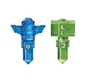 lot of 2 traps ~ skylanders trap team green life hammer trap & blue tiki trap