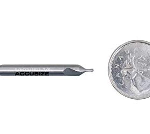 Accusize Industrial Tools 0.078'' by 2'' by 3/16'' Solid Carbide Center Drill Bits, Number 2, 60 Deg, 585-0782