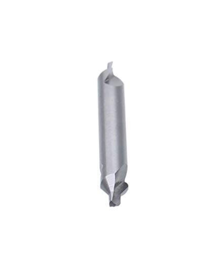 Accusize Industrial Tools 0.078'' by 2'' by 3/16'' Solid Carbide Center Drill Bits, Number 2, 60 Deg, 585-0782