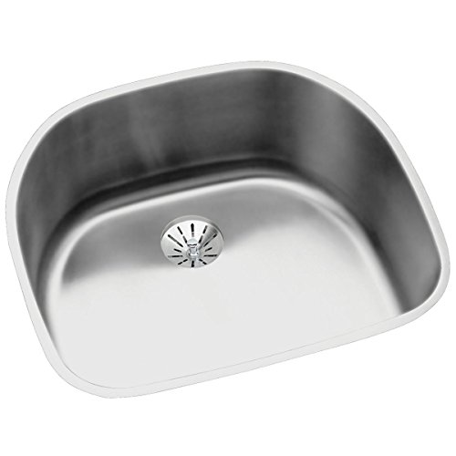 Elkay Lustertone ELUH211810PD Single Bowl Undermount Stainless Steel Sink with Perfect Drain