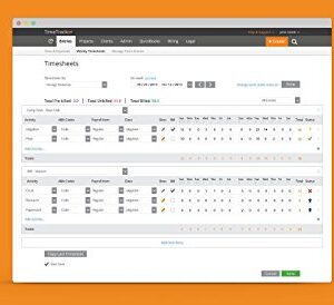 Time Tracker + Quickbooks Sync, 2 users