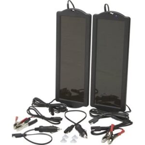 ironton 12 volt amorphous solar panels - twin pack, 1.5 watts