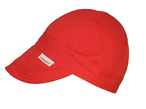 Comeaux Caps Reversible Welding Cap Solid Red Size 8