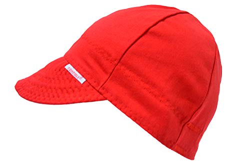 Comeaux Caps Reversible Welding Cap Solid Red Size 7 7/8