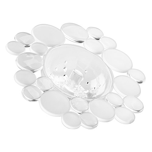 iDesign Bubbli BPA-Free Flexible PVC Plastic Sink Strainer - 5.56" x 5.51" x 1.37", Clear