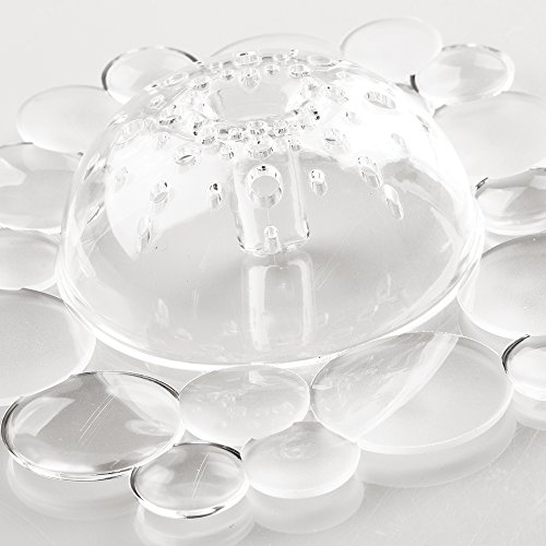 iDesign Bubbli BPA-Free Flexible PVC Plastic Sink Strainer - 5.56" x 5.51" x 1.37", Clear