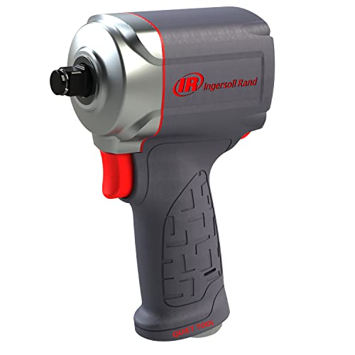 Ingersoll Rand 15QMAX 3/8" Drive, Air Impact Wrench, Quiet, Ultra Compact, 475 ft-lbs Nut-busting Torque, Maintenance Duty, Pistol Grip, Standard Anvil