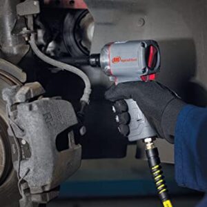 Ingersoll Rand 15QMAX 3/8" Drive, Air Impact Wrench, Quiet, Ultra Compact, 475 ft-lbs Nut-busting Torque, Maintenance Duty, Pistol Grip, Standard Anvil