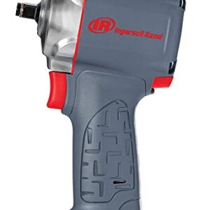 Ingersoll Rand 15QMAX 3/8" Drive, Air Impact Wrench, Quiet, Ultra Compact, 475 ft-lbs Nut-busting Torque, Maintenance Duty, Pistol Grip, Standard Anvil