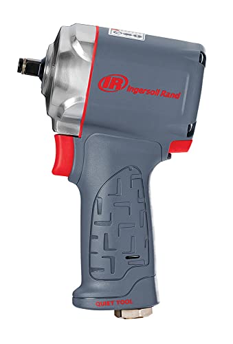 Ingersoll Rand 15QMAX 3/8" Drive, Air Impact Wrench, Quiet, Ultra Compact, 475 ft-lbs Nut-busting Torque, Maintenance Duty, Pistol Grip, Standard Anvil