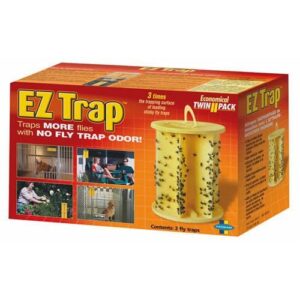 starbar 3004323 ez trap case of 2 bright yellow sticky glue fly/insect killer