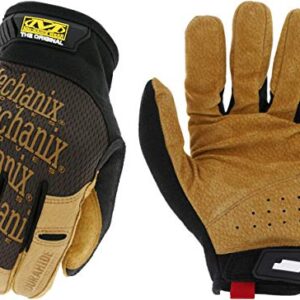 Mechanix Wear: The Original Durahide Leather Work Gloves with Secure Fit, Utility Gloves for Multi-purpose Use, Abrasion Resistant, Added Durability, Safety Gloves for Work (Brown, Medium)