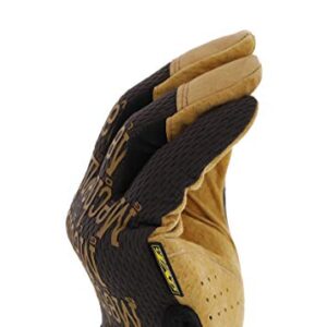 Mechanix Wear: The Original Durahide Leather Work Gloves with Secure Fit, Utility Gloves for Multi-purpose Use, Abrasion Resistant, Added Durability, Safety Gloves for Work (Brown, Medium)