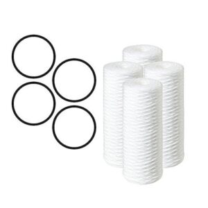 cfs complete filtration services est.2006 compatible replacement for pelican water pc40 10 in. 5 micron sediment replacement filter (4-pack) by cfs