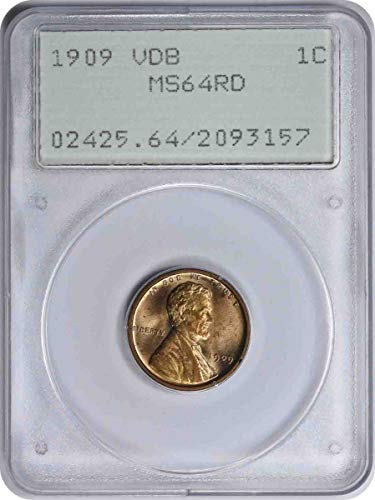 1909 P Lincoln Cent VDB MS64RD PCGS