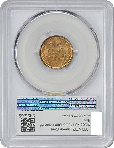 1909-P VDB Lincoln Cent MS65RD PCGS