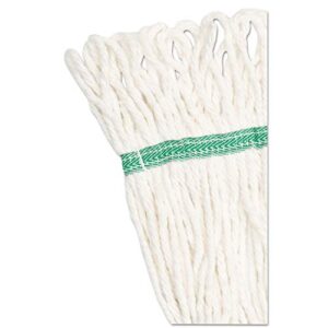 Boardwalk 502WHCT Super Loop Wet Mop Head, Cotton/Synthetic, Medium Size, White, 12/Carton