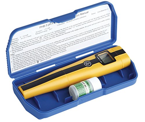 Apera Instruments PHB-3 Economic Waterproof pH Pocket Tester, ±0.1 pH Accuracy, 0-14.0 pH Range