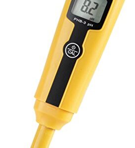 Apera Instruments PHB-3 Economic Waterproof pH Pocket Tester, ±0.1 pH Accuracy, 0-14.0 pH Range