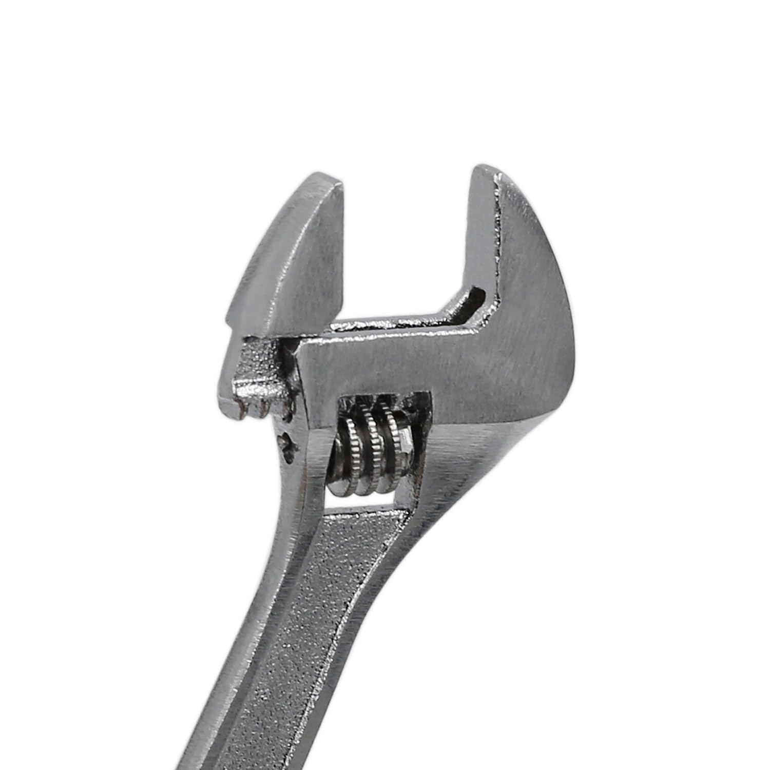 GENNEL 2.5 inch Tiny Adjustable Wrench, 2.5" Mini Size Adjustable Spanner, Silver Nut Wrench Tool, Jaw Capacity 0~10mm