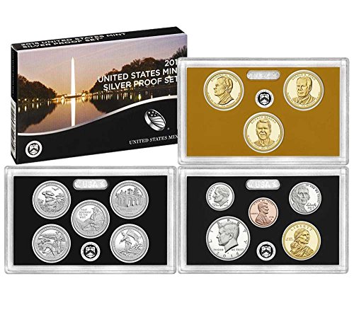 2016 S U.S. Mint 13-coin Silver Proof Set - OGP box & COA Proof