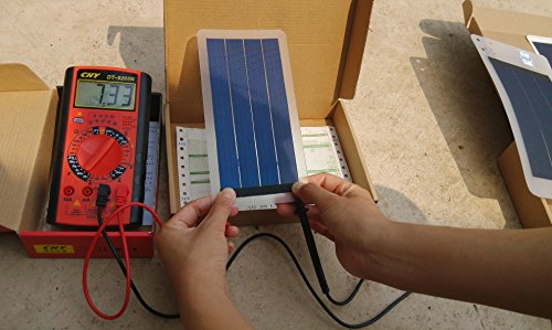 Portable Flexible-Solar-Panel-Charger Small Solar Panels for Science Projects Wireless Charger 1 Watt 6 Volt Thin-Film-Roll-up-Bendable-Amorphous-Solar-Panel Cell DIY for Car Camping Solar Charger