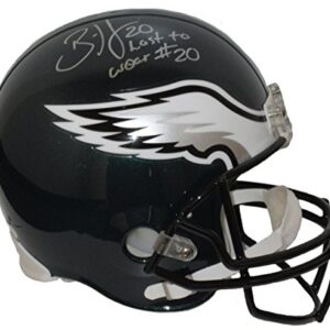 Brian Dawkins Full Size Replica autographed Philadelphia Eagles Helmet Last to Wear #20 JSA - Autographed NFL Helmets