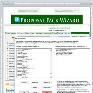 Proposal Pack Global #4 - Business Proposals, Plans, Templates, Samples and Software V20.0