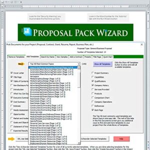 Proposal Pack Global #4 - Business Proposals, Plans, Templates, Samples and Software V20.0