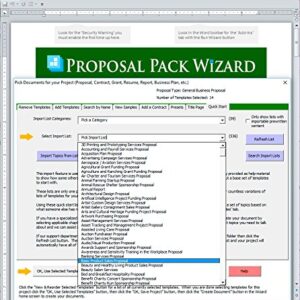 Proposal Pack Global #4 - Business Proposals, Plans, Templates, Samples and Software V20.0