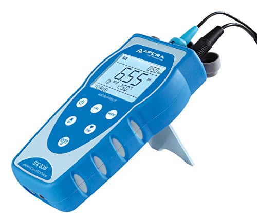 Apera Instruments SX811-SS Portable pH Meter for Food and Dairy Products, Equipped with Swiss LanSen Food-Grade Stainless Steel Spear Probe, Anti-Contamination