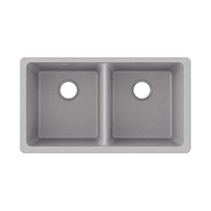 elkay quartz classic elgu3322gs0 greystone equal double bowl undermount sink