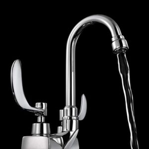 Speakman SC-3084-LD-E Commander Centerset Faucet with 4" Wrist Blade Handles, Chrome