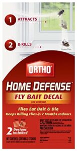 ortho 071549049102 home defense fly decal for windows 2ct-3 pack = 6 baits t