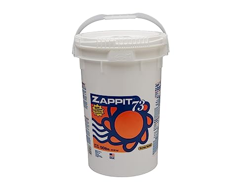 Zappit 73% Cal Hypo Pool Shock - Calcium Hypochlorite Super Shock 50lb