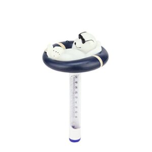 8.25" polar bear floating swimming pool thermometer