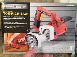 3-3/8 in. 6.8 amp heavy duty toe-kick saw