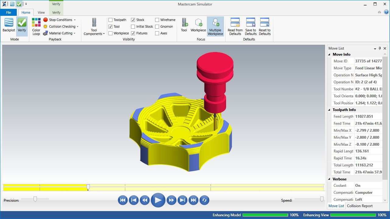 Mastercam X8-X9 2D Mill, 3D Advanced Mill, Lathe & C-Y Axis, Solids, & Multi-axis Beginner Video Tutorial Training Bundle