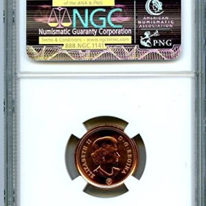 2012 Royal Canadian Mint Canada Copper Plated Steel Last Year Of Issue LANDSCAPE LABEL Cent MS66 NGC